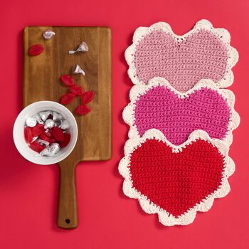 Crochet Patterns Galore - Valentine Dishcloth