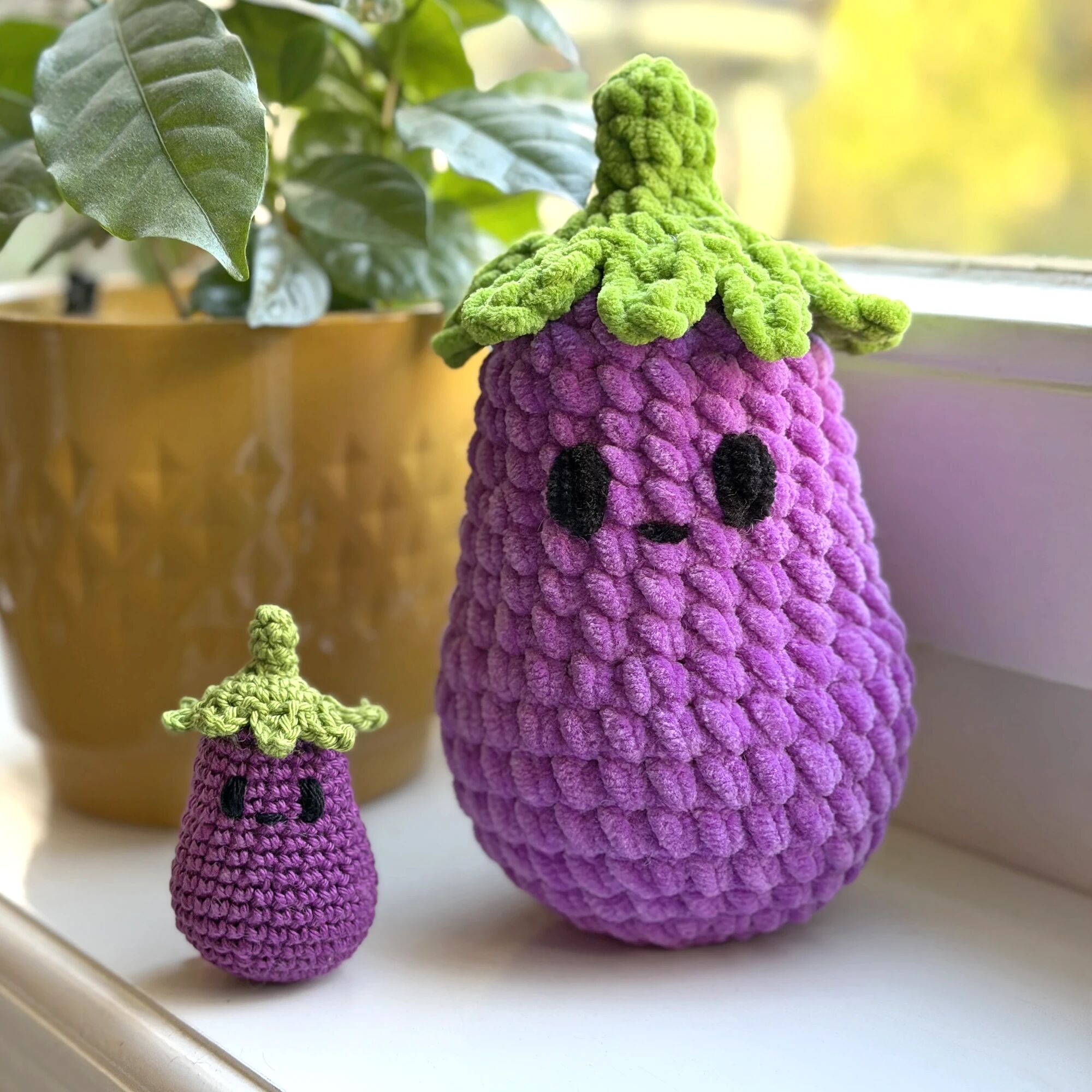 Crochet Patterns Galore - Eggplant Amigurumi